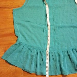 Elle | Tops | Elle Peplum Tank In Teal | Poshmark